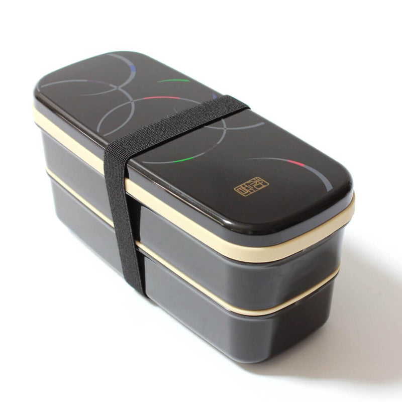 2 tier bento box, pouch and chopsticks set | Made in Japan