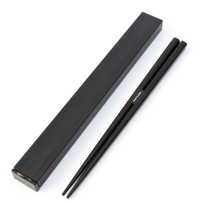 21cm chopsticks case set | Charcoal black | Made in Japan
