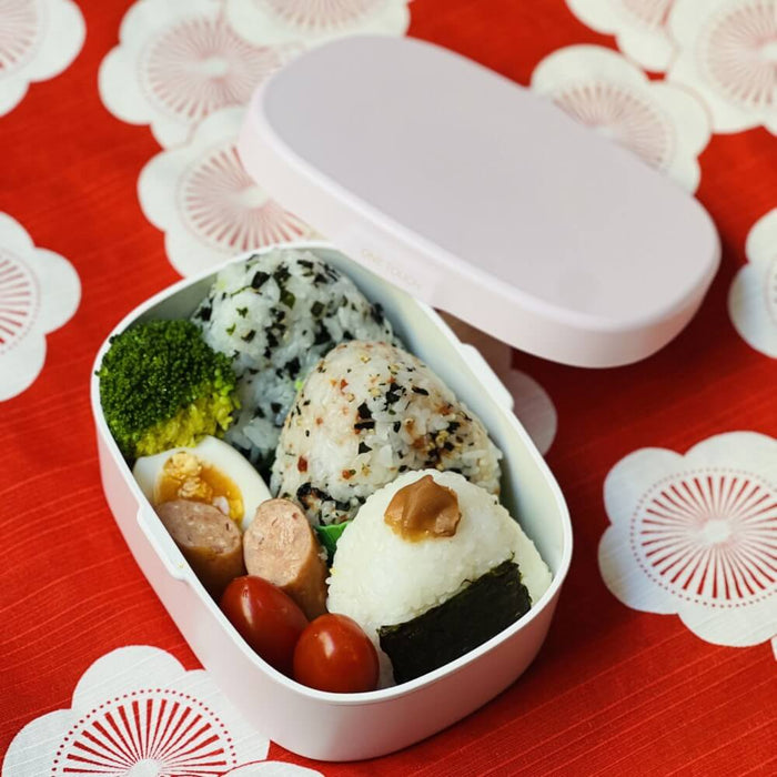Pink 600ml 1 Tier Bento Box | Snap on latch | Made in Japan