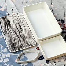 Juniper woodgrain monotone 1 tier bento box | Majime Life