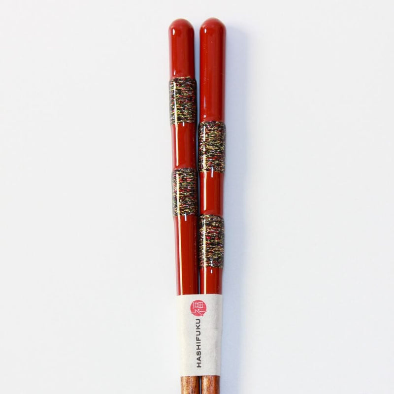 Wakasa nuri chopsticks | Colourful string patterned handles