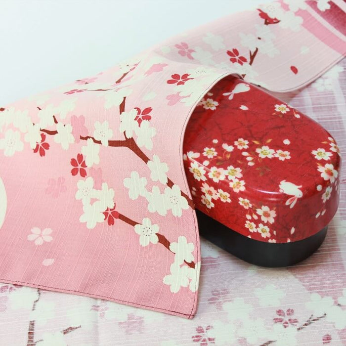 Sakura scape pink furoshiki 50cm | Mount Fuji backdrop