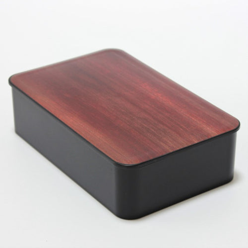 Rosewood Woodgrain 1 Tier Bento Box | Majime Life