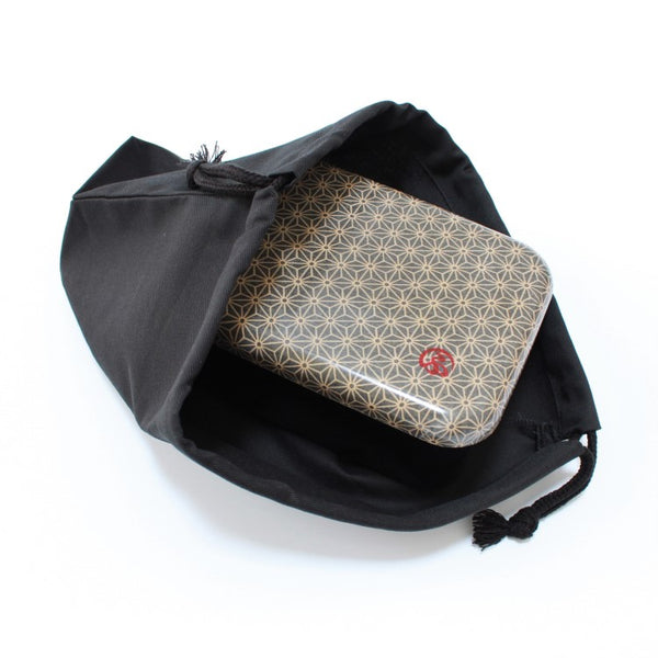 Black Bento Bag for Storing Bento Boxes | Cotton fabric