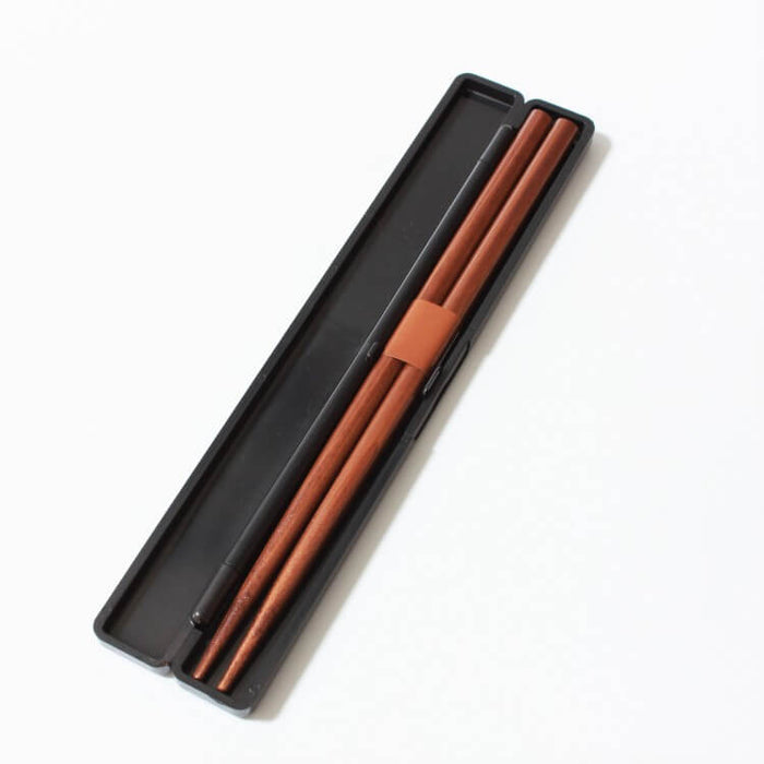 Sakura crimson chopsticks case set | Made in Japan
