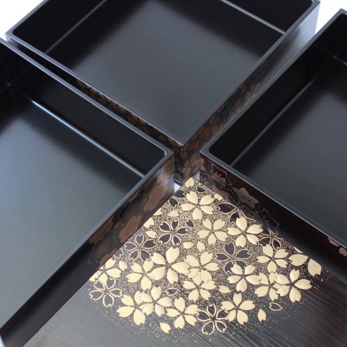 3 Tier Bento Box | Hanamaru Brown | Made in Japan